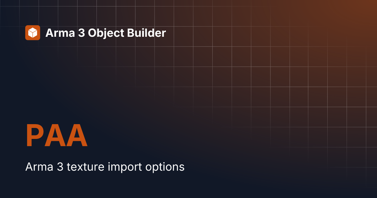 PAA | Arma 3 Object Builder PAA | Arma 3 Object Builder